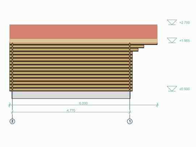 34mm Rio Log Cabin 4 x 5m Technical Drawings